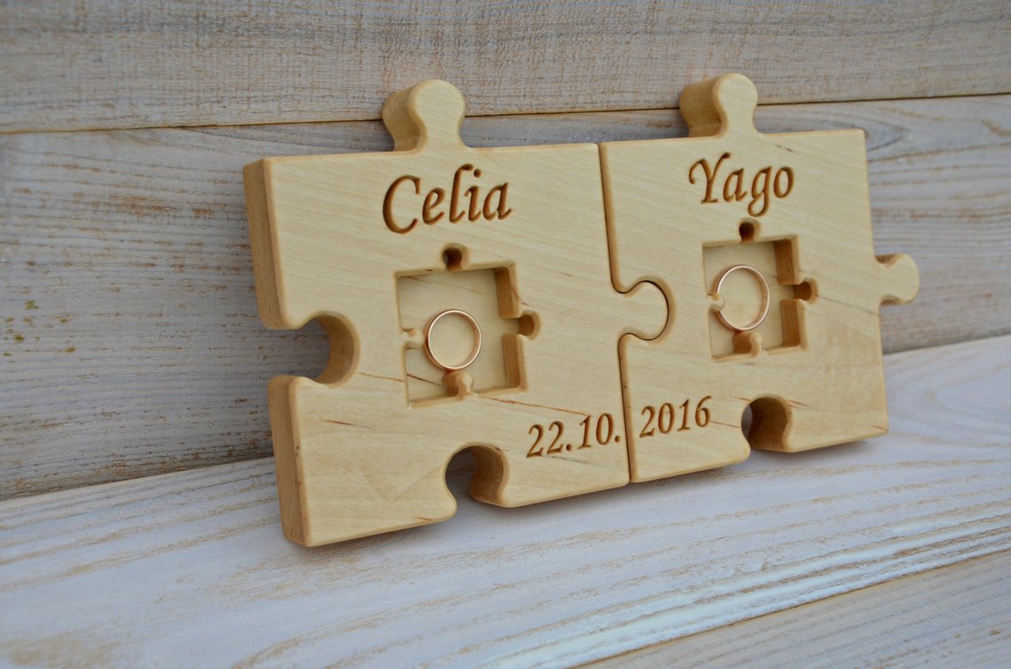 15 Unique and Personalised Wedding Ring Holders from Etsy ...