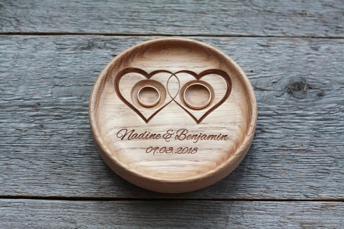 15 Unique and Personalised Wedding Ring Holders from Etsy ...