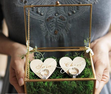 15 Unique and Personalised Wedding Ring Holders from Etsy ...